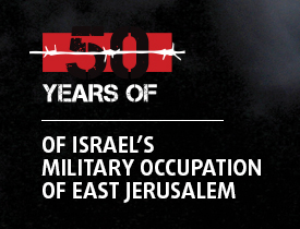 Map of 50 Years of Israel’s Military Occupation of East Jerusalem ...